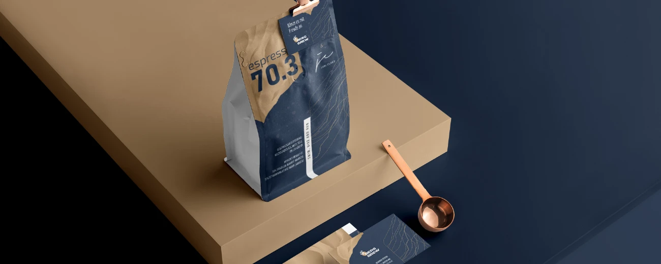 Berg Brew Coffee Roastery brand identity and packaging design - VadonDesign