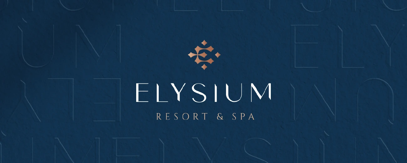 The Elysium Resort & Spa hotel brand identity - VadonDesign